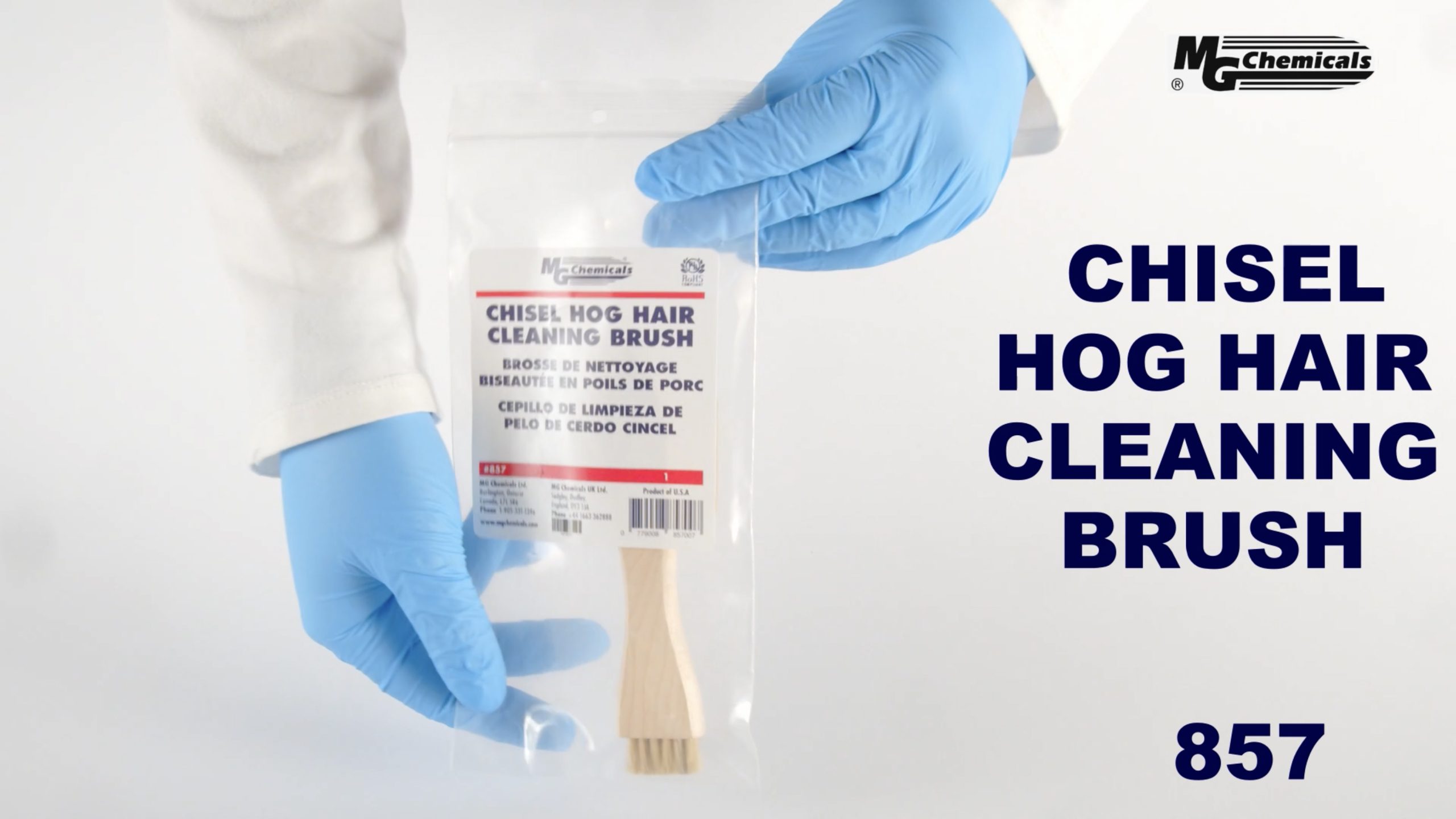 857 - Chisel Hog Hair Cleaning Brush